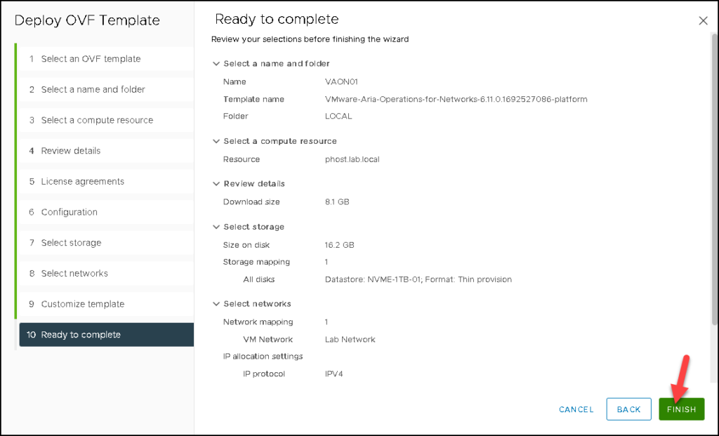 Deploying the VMware Aria Operations for Networks - DPC Virtual Tips